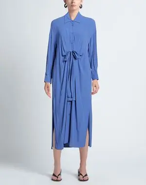 JUCCA Midi Shirt Dress - Blue