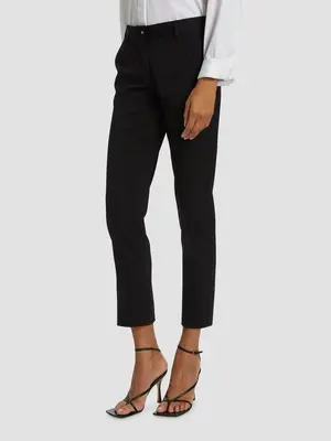 Dolce & Gabbana Kate Stretch Wool Slim-fit Pants