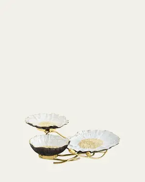 Michael Aram Anemone 3-tier Server - One-color