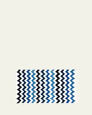 MACKENZIE-CHILDS Royal Zig Zag Bath Rug, Large - One-color