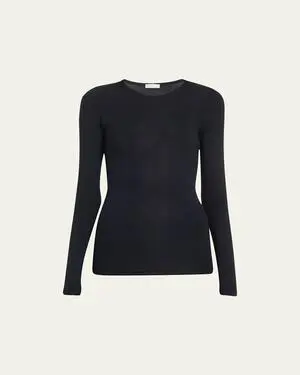 Hanro Soft Touch Long-sleeve Top - Black