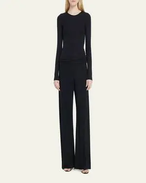Hanro Soft Touch Long-sleeve Top - Black