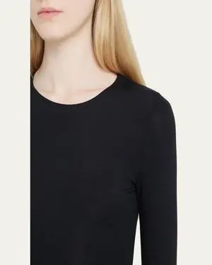Hanro Soft Touch Long-sleeve Top - Black