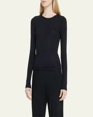Hanro Soft Touch Long-sleeve Top - Black