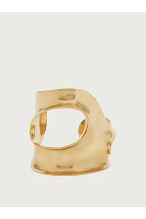 FERRAGAMO Sculptural Bracelet S/M Gold