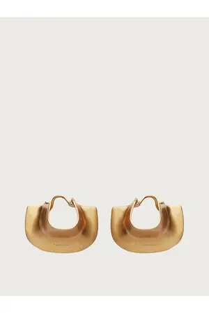 FERRAGAMO Sculpture Earrings - Gold