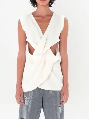 JW Anderson Twist-front Sleeveless Top