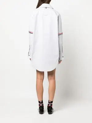 Thom Browne Rwb Stripe Longline Shirt