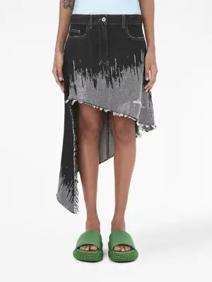 JW Anderson Studded Asymmetric Denim Skirt