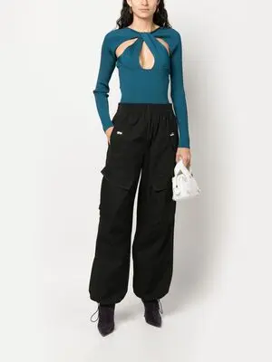 Coperni Twisted Cut-out Sweater - Blue