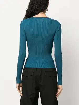 Coperni Twisted Cut-out Sweater - Blue