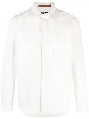 Zegna Patch-pocket Long-sleeved Shirt