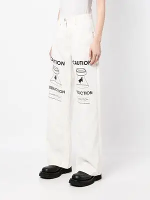 PUSHBUTTON Graphic Straight-leg Jeans