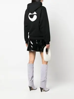 Coperni Logo-print Cotton Hoodie - Black
