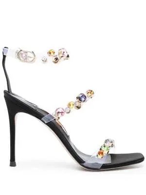 SOPHIA WEBSTER Rosalind Gem-embellished Sandals - Black