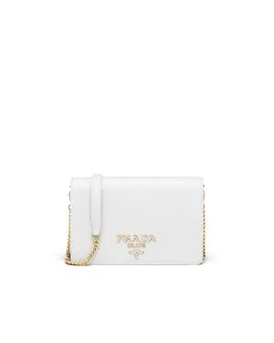 Prada Mini Saffiano Leather Bag - White