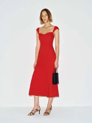 REFORMATION Bryson Dress - Red