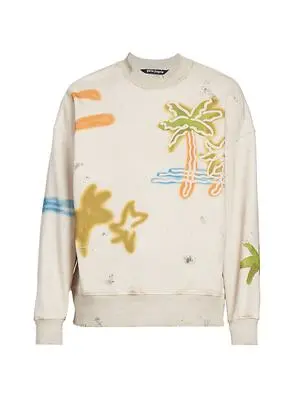 Palm Angels Men's Palm Neon Graphic Sweatshirt - Off White  Off White