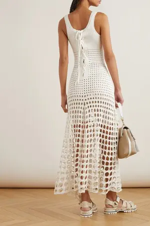 Chloé Crocheted Silk Maxi Dress