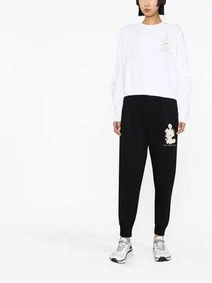 Stella McCartney Graphic-print Tapered Track Pants - Black