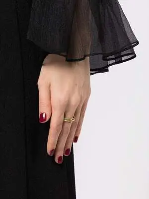 SPINELLI KILCOLLIN 18kt Yellow Gold Emerald Stack Ring