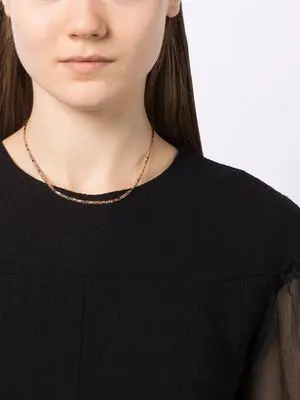SUZANNE KALAN 18kt Rose Sapphire Tennis Necklace