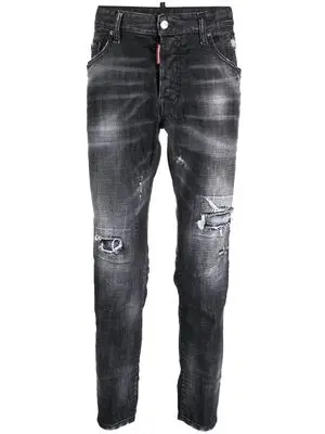 Dsquared2 Distressed Skinny Fit Jeans