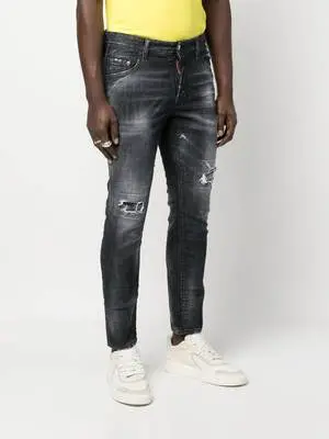 Dsquared2 Distressed Skinny Fit Jeans