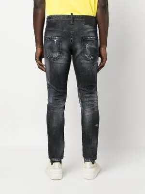 Dsquared2 Distressed Skinny Fit Jeans