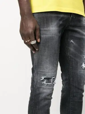 Dsquared2 Distressed Skinny Fit Jeans