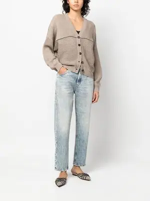 Brunello Cucinelli Acid Wash Boyfriend Jeans