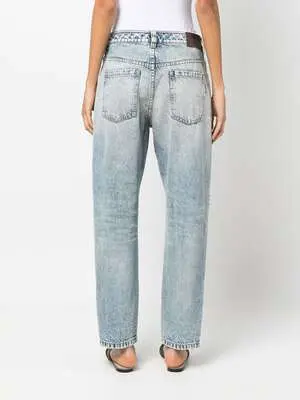 Brunello Cucinelli Acid Wash Boyfriend Jeans