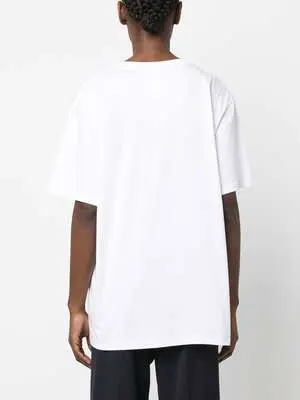 Stella McCartney Rhinestone-logo T-shirt - White