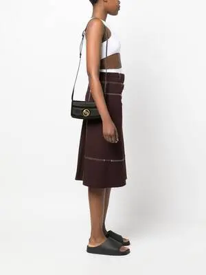 Stella McCartney S-wave Crossbody Bag - Black