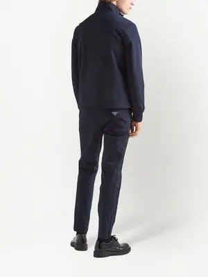 Prada Stretch Technical Fabric Zipper Sweatshirt