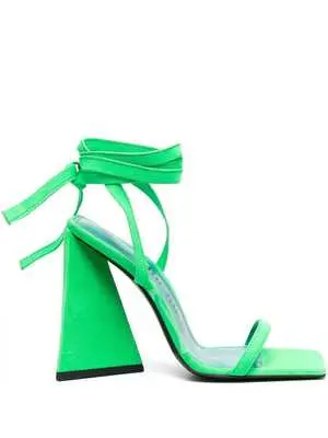 Attico Isa Open-toe Sandals - Green
