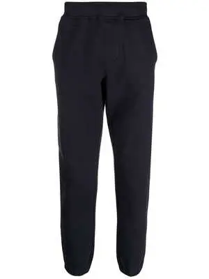 C.P. COMPANY Cotton Embroidered-logo Track Pants - Blue