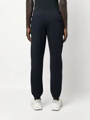 C.P. COMPANY Cotton Embroidered-logo Track Pants - Blue