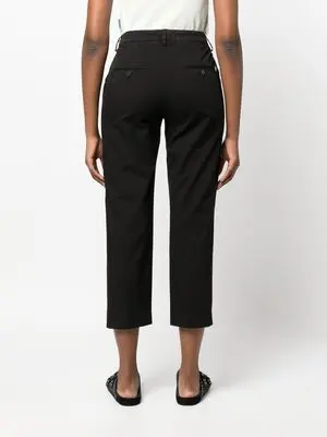 DONDUP Cropped Chino Trousers - Black