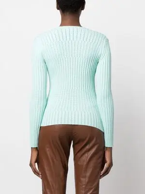 AERON Ribbed V-neck Top