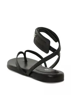 Off-White Strappy Flat Sandals