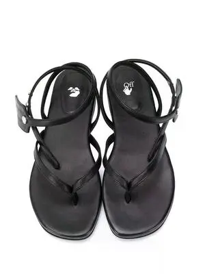 Off-White Strappy Flat Sandals