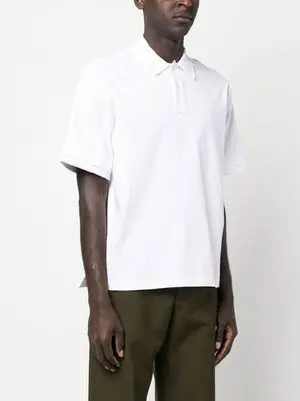 ROBERTO COLLINA Classic Cotton Polo Shirt - White