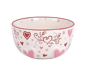 TEMP-TATIONS Seasonal 2-qt Embossed Footed Bowl - One-color