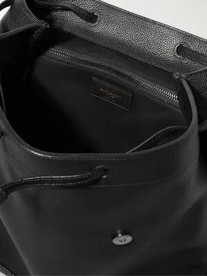 Saint Laurent Full-grain Leather Backpack