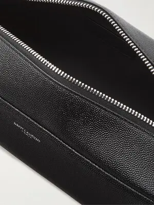 Saint Laurent Full-grain Leather Wash Bag