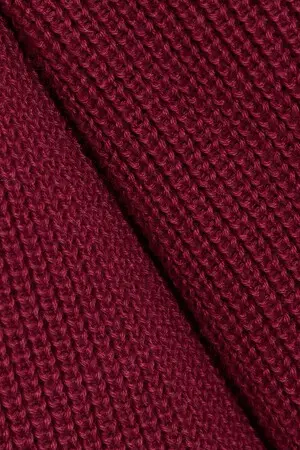 Autumn Cashmere Cutout Ribbed Cotton Sweater