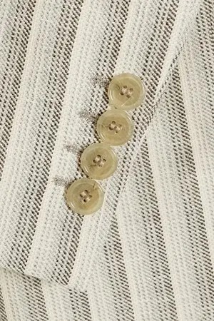 Acne Studios Double-breasted Striped Tweed Blazer