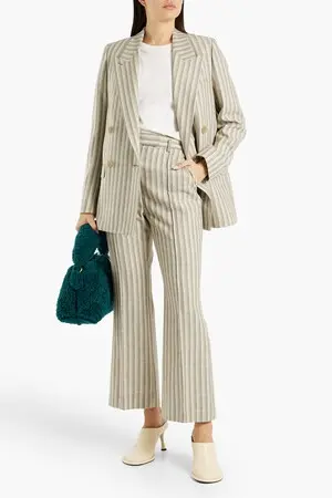 Acne Studios Striped Tweed Flared Pants