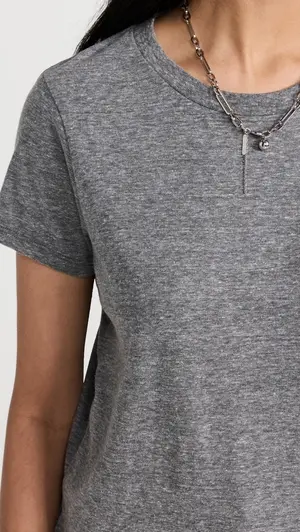 MOTHER The Lil Goodie Goodie T-shirt - Heather Grey